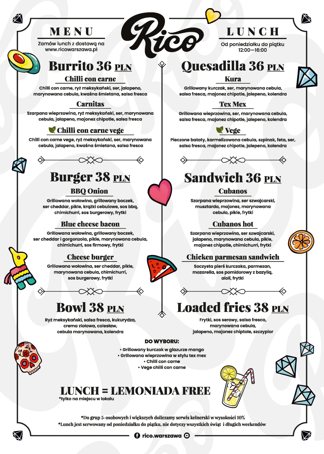 Menu - Rico