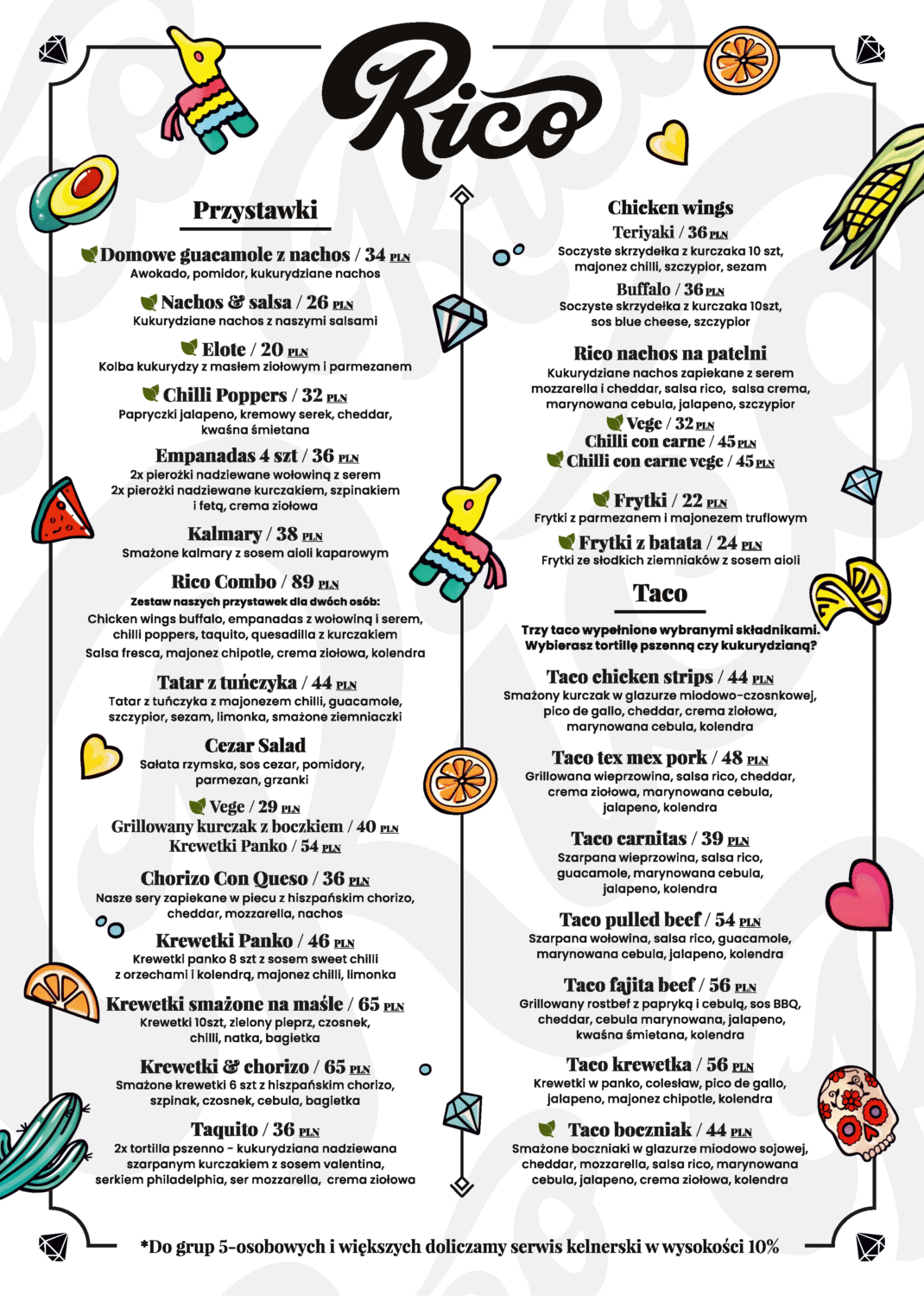Menu - Rico