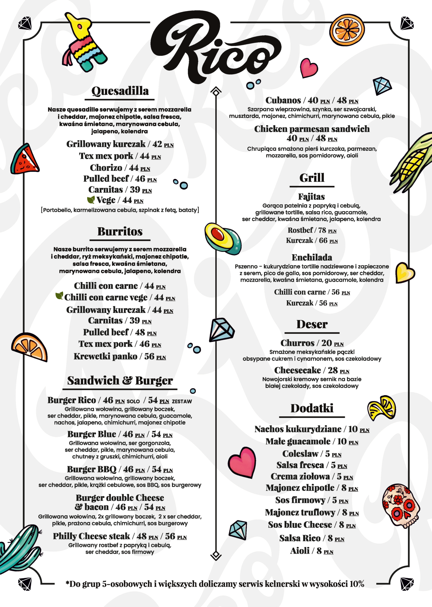 Menu - Rico